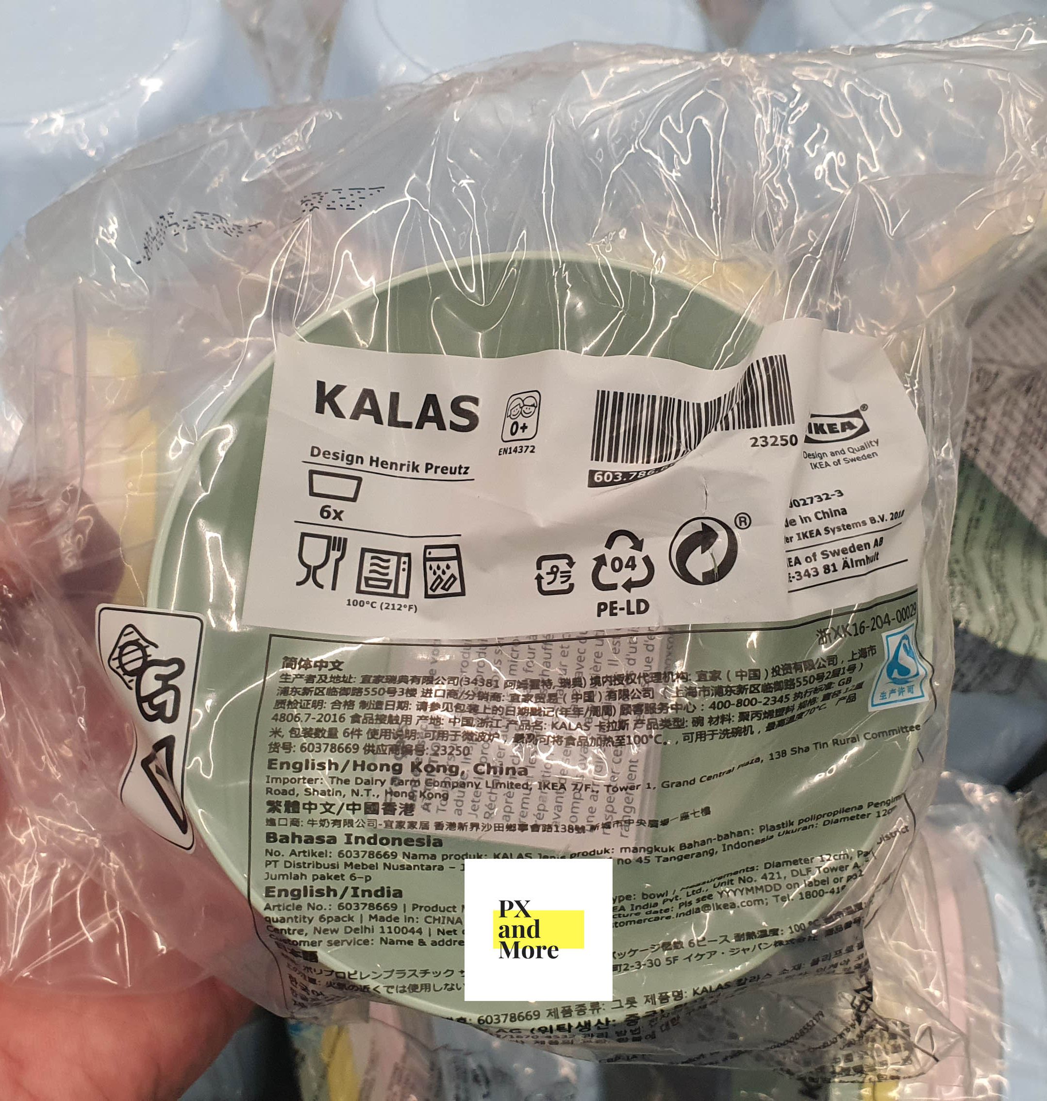 Original IKEA KALAS Bowl, mixed colors 6 PCS | Lazada PH