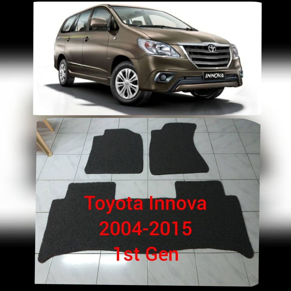 Toyota Innova 2004-2015 1st gen 1st and 2nd rows nomad rubber car mat ...
