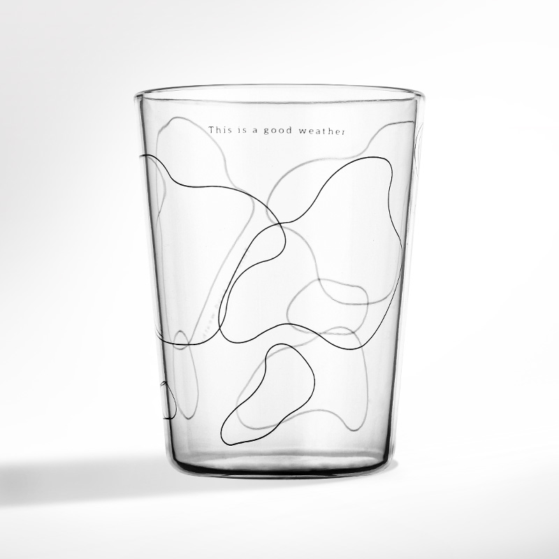 Nine thick plastic cups PC cups transparent Nordic wind creative home ...