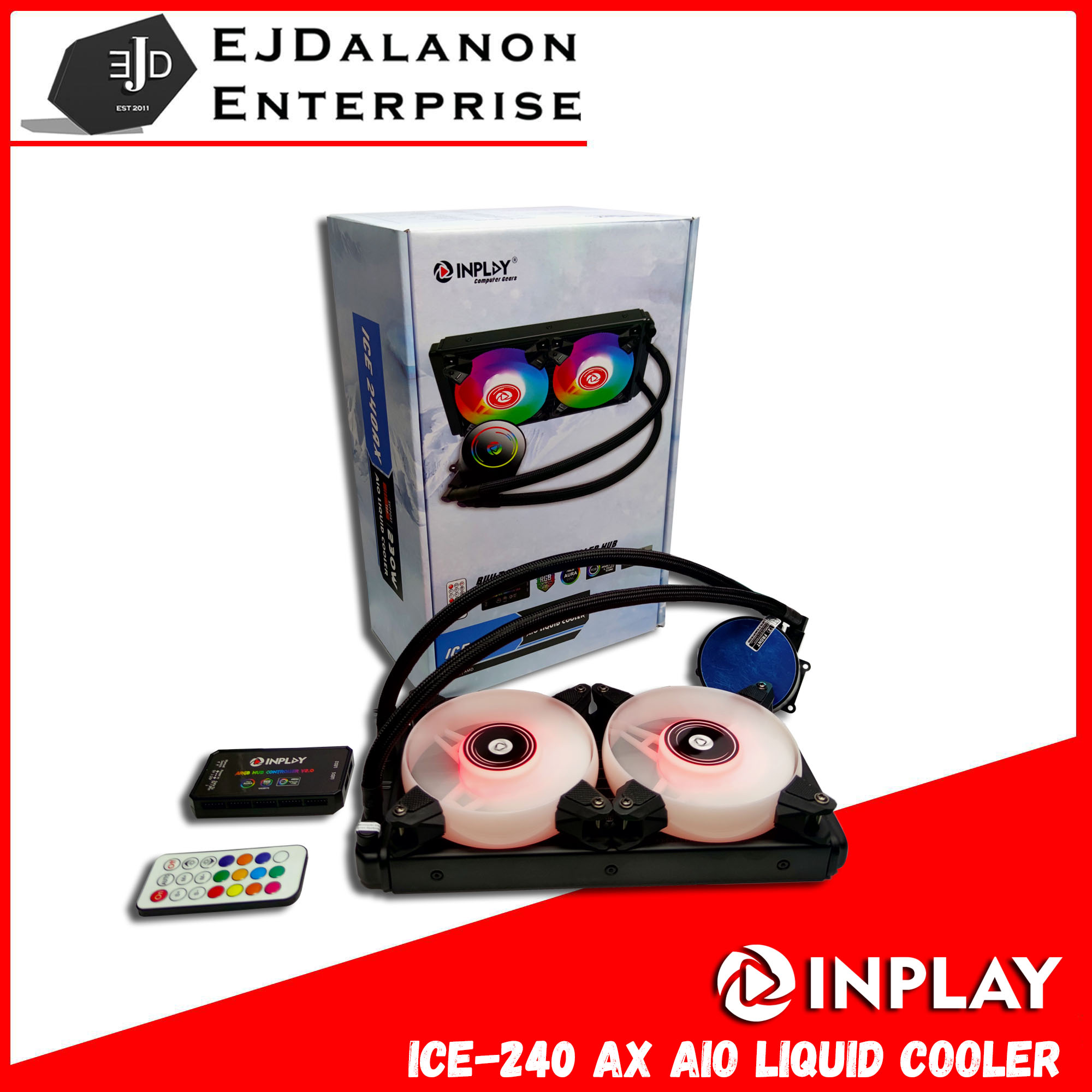 Inplay ICE-240AX AIO Liquid Cooler |Inplay | ICE240 AIO| Liquid Cooling ...