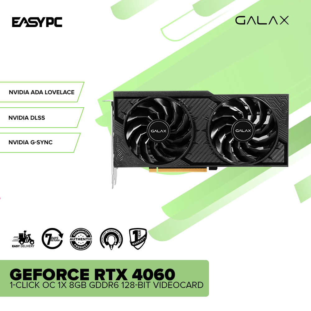EasyPC | GALAX GeForce RTX 4060 1-Click OC 1X / RTX 4060 EX 1-Click OC ...