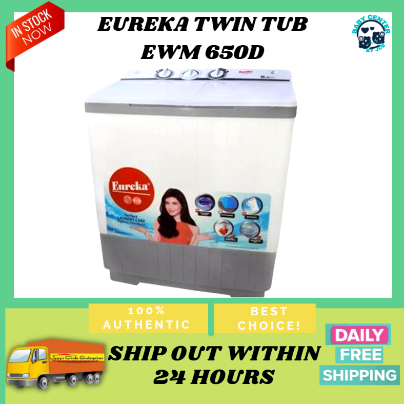 [RESTOCK] Eureka EWM-650D Eco Friendly Twin Tub Washing Machine With ...