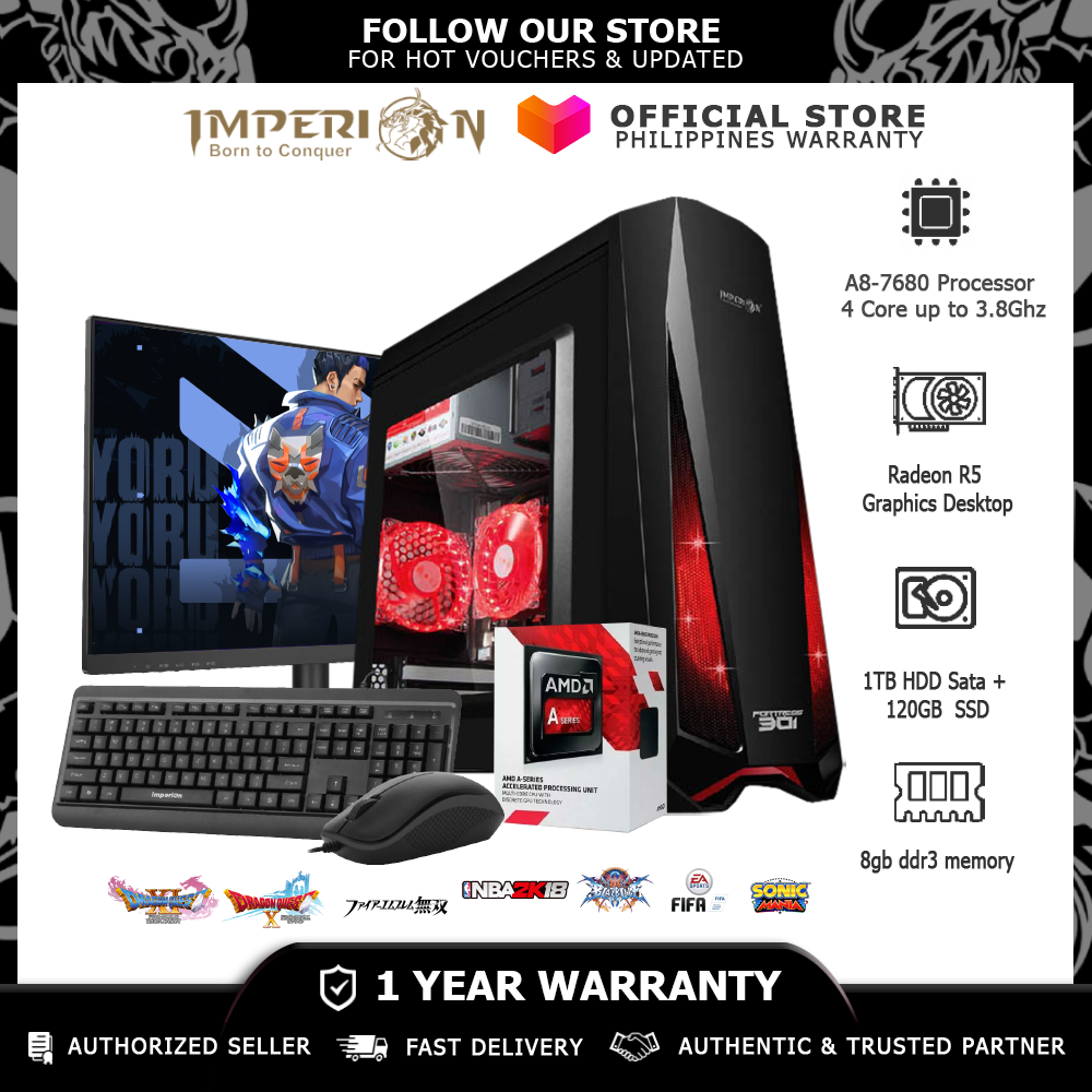 IMPERION Computer Desktop Amd Kaveri A8-7680 Processor A68M Motherboard ...