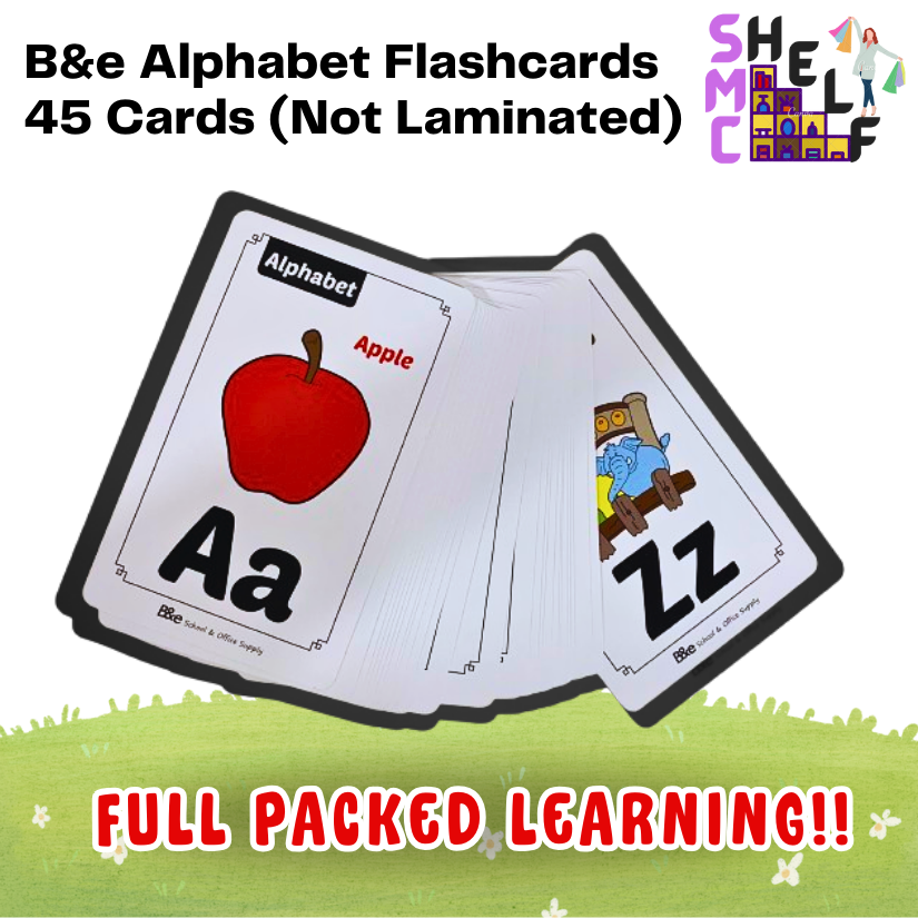 SMC SHELF - B&e Alphabet Flashcards 45 Cards (Not Laminated) Phonics ...