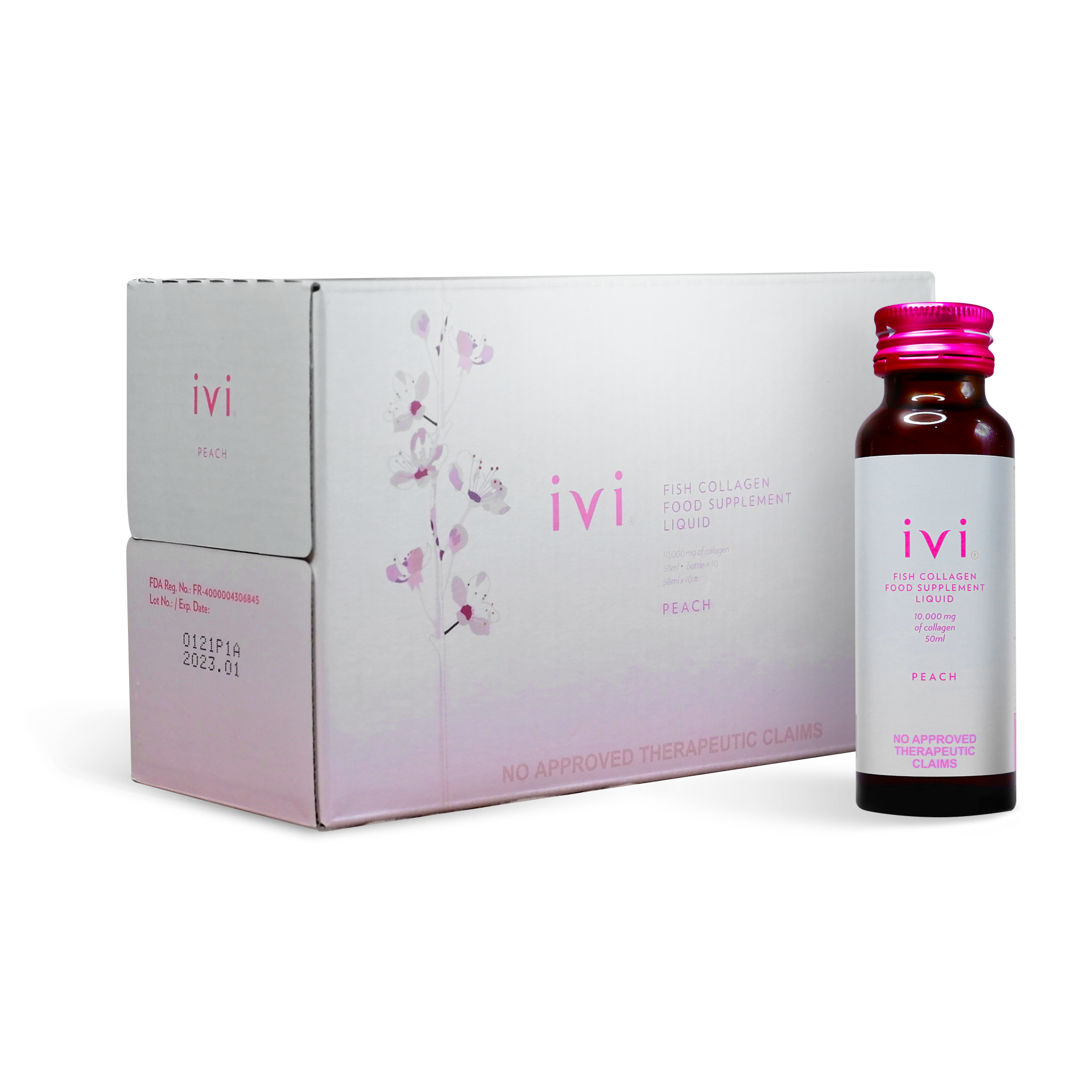 Ivi Premium Collagen Drink - Peach Flavor | Lazada PH