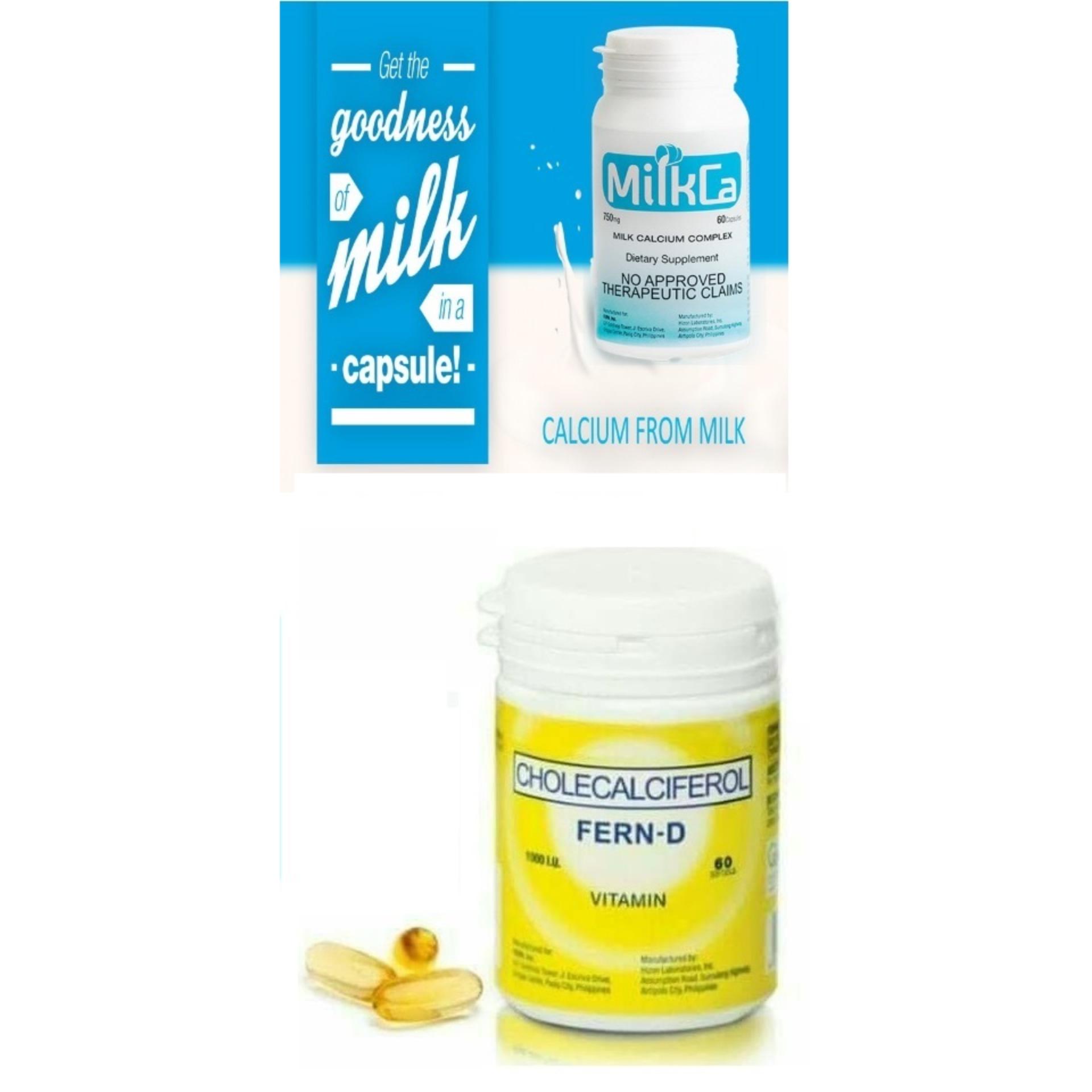 IFERN DUO Fern D 60 Softgels and Milkca 60 Capsules ...