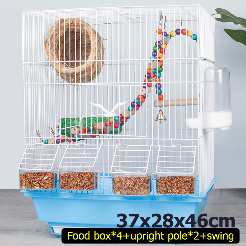 🦜The lowest price-free 6pcs🦜Bird Cage Complete Set with Feeder ...