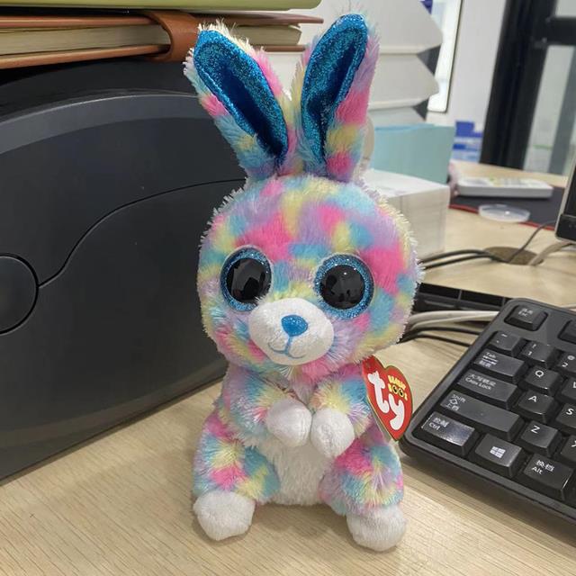 Ty Beanie Boos Rainbow Bunny Plush Animal Toys Rabbit Stuffed | Lazada PH