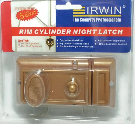 Irwin Rim Cylinder Night Latch | Lazada PH