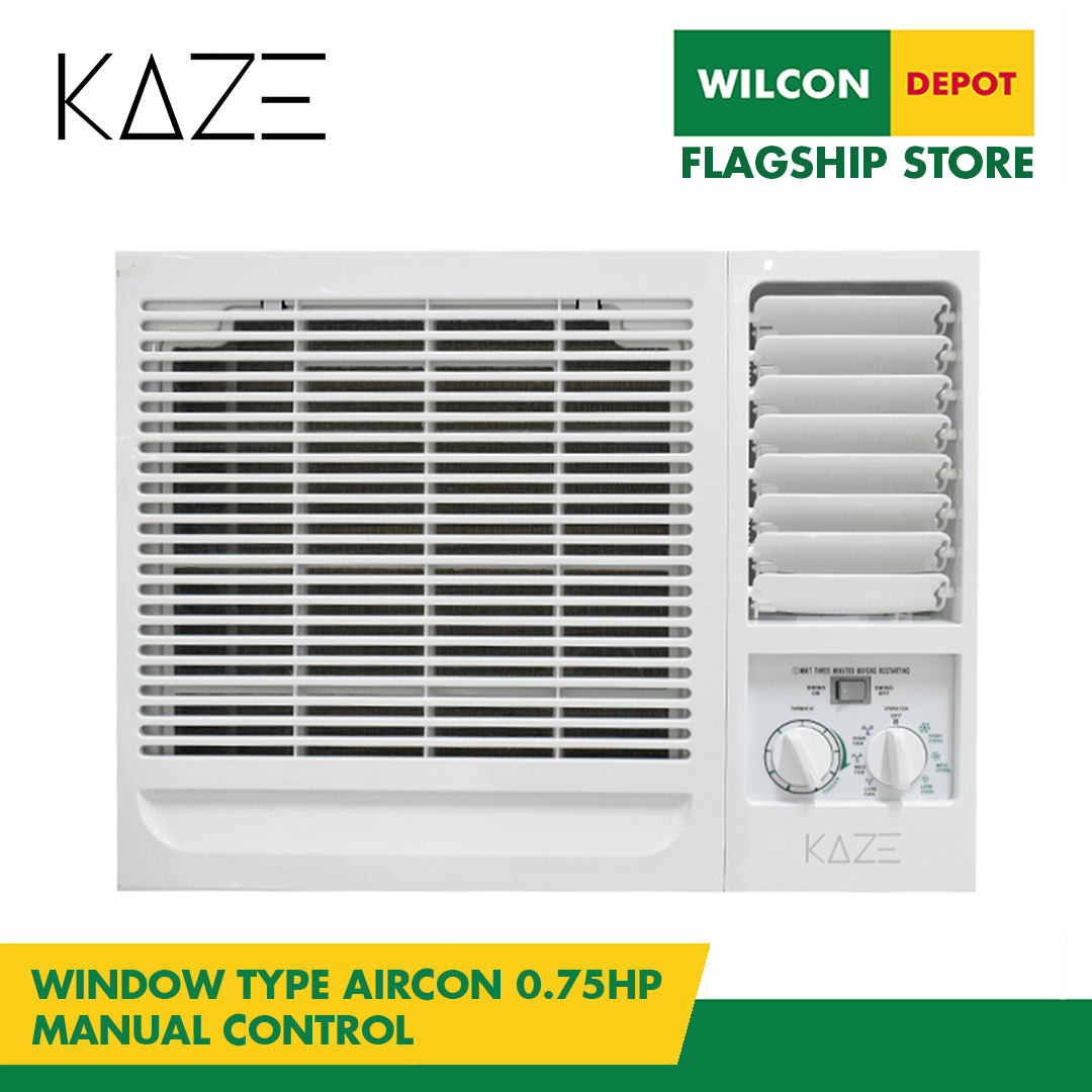 KAZE 0.75HP Window Type Aircon Manual Control MBO GWM-07CA/B by Wilcon ...