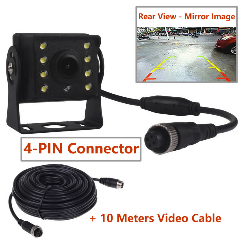 Car Truck DC 12V 24V Heavy Duty Rear View Backup Reverse Parking Camera ...