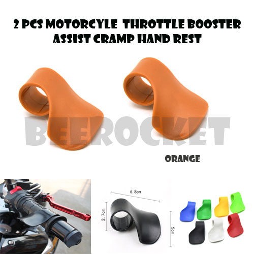 2 pcs Motorcyle Throttle Booster Assist Cramp Hand Rest for Honda Click ...
