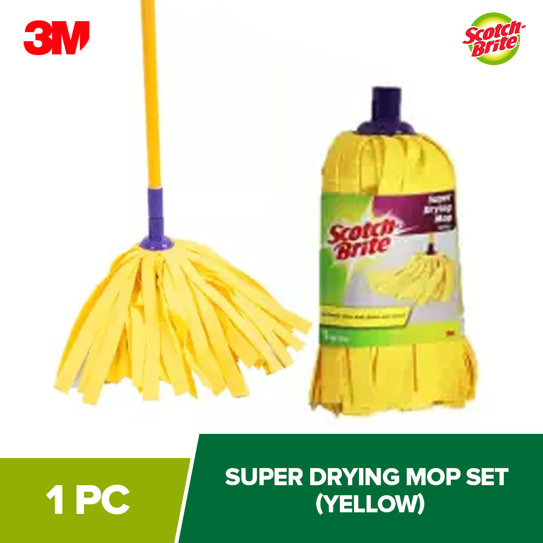 3M Scotch Brite Super Drying Mop Set (Yellow) | Lazada PH