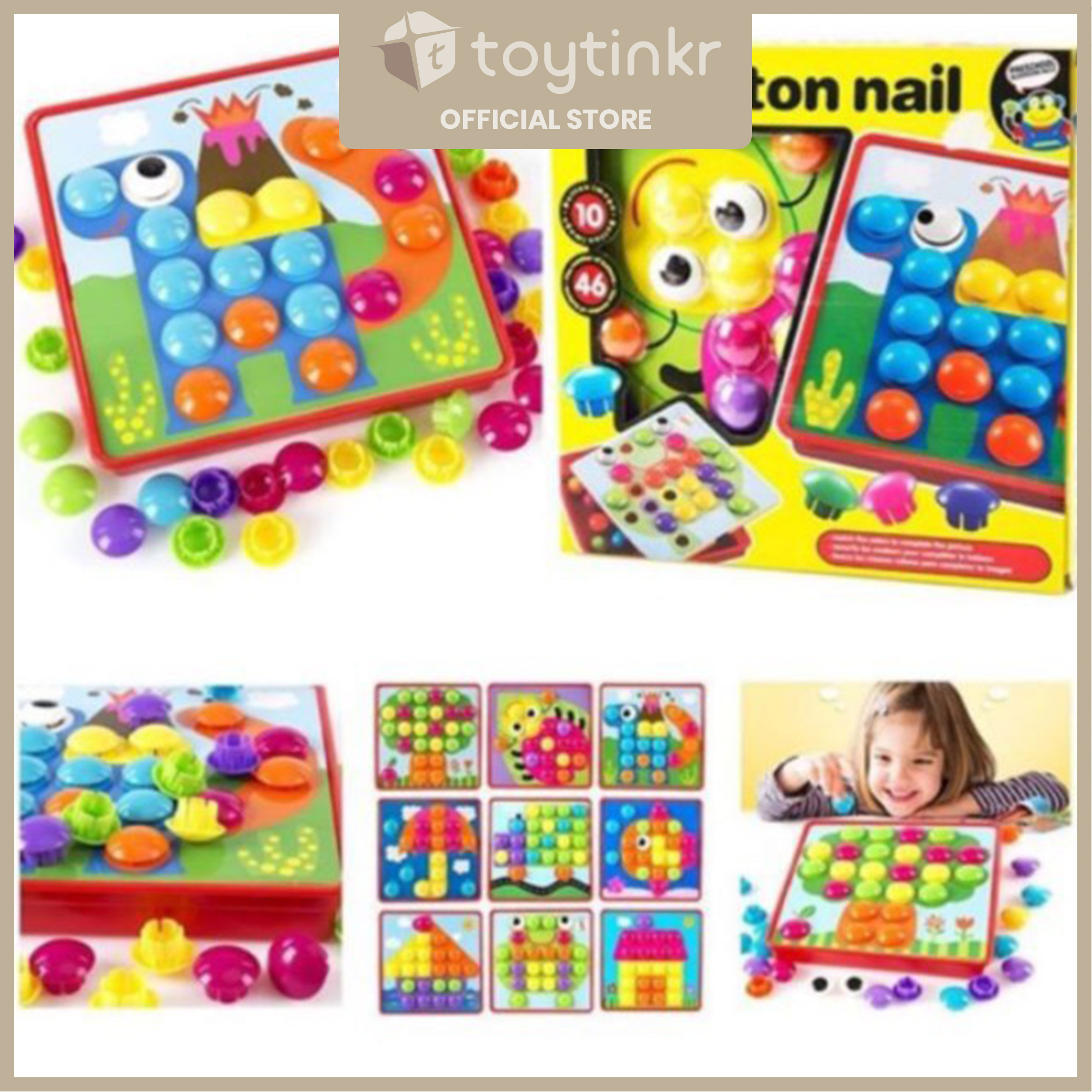 Toytinkr Button Peg Board | Lazada PH