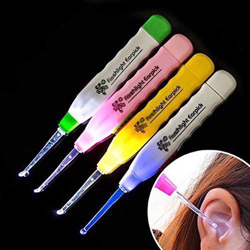 LED Light Ear Cleaner Ear Spoon Earpick Ear Wax Remover Cleaner ...