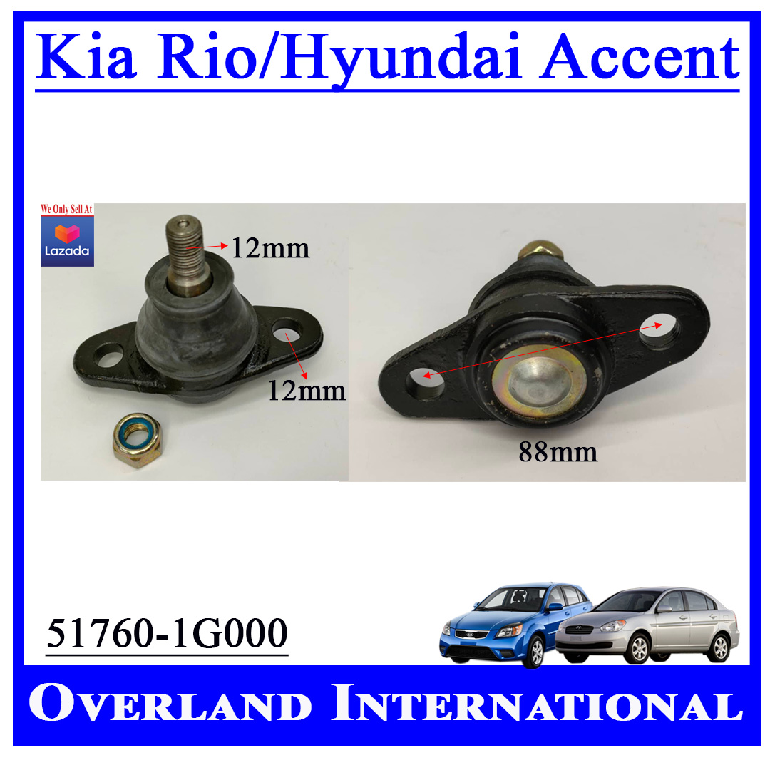BALL JOINT LOWER (Sold By Piece) For Kia Rio 2006-2011 & Hyundai Accent ...