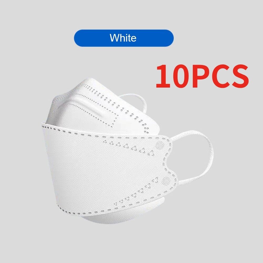 Hourser KF94 oversize white and black mask 3ply 100pcs Comfortable and ...