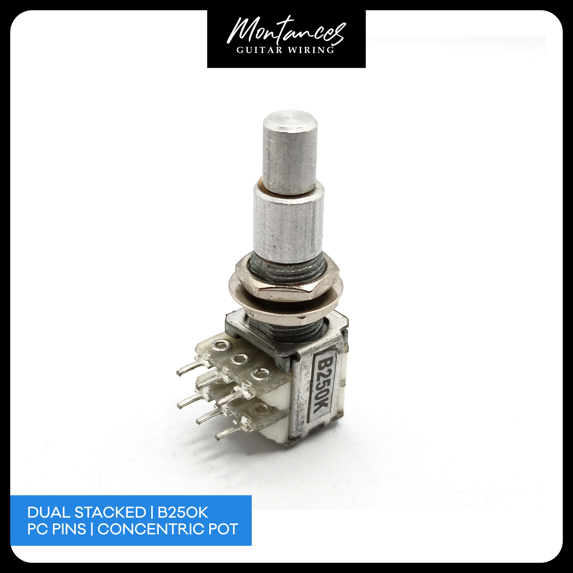 Dual Control Potentiometer Dual Stacked Concentric Pots (PC Pins ...