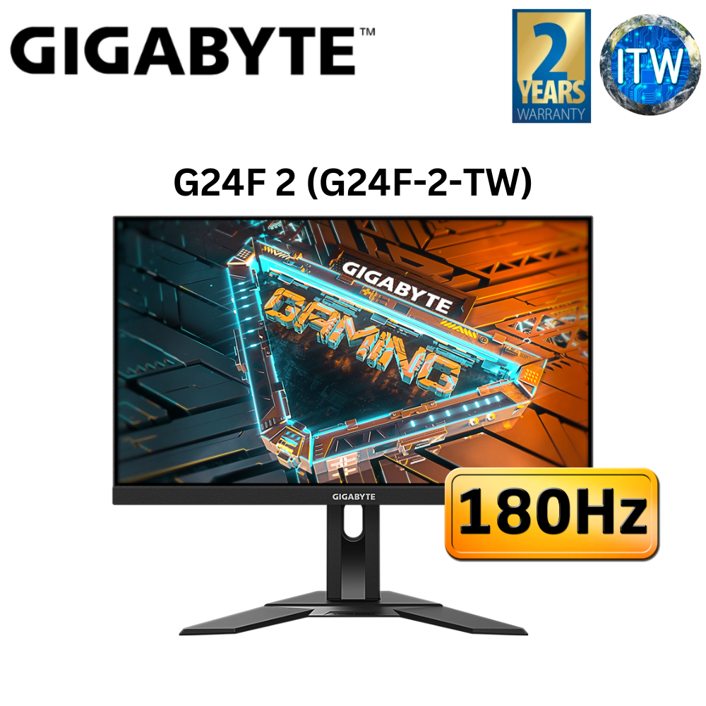 ITW | Gigabyte G24F-2 G24F 24" 165Hz/180Hz (OC) 1080 IPS Display Gaming ...