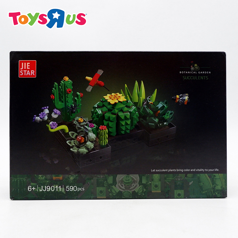 Jie Star JJ9011 SUCCULENTS, Ages 6+, Building Blocks (590 Pieces ...