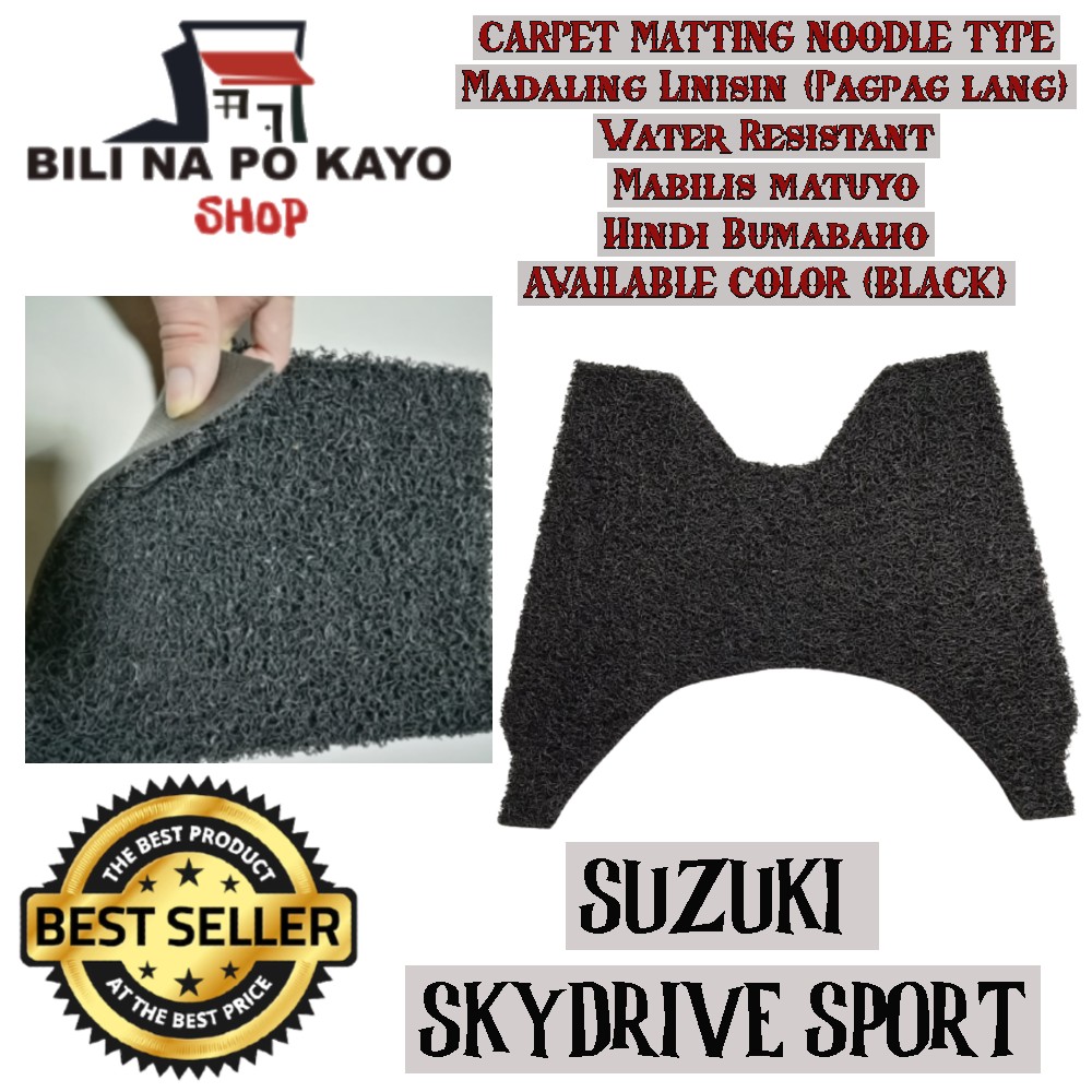 Carpet Matting Noodle (Coil Type) For: Suzuki Skydrive Sport | Lazada PH