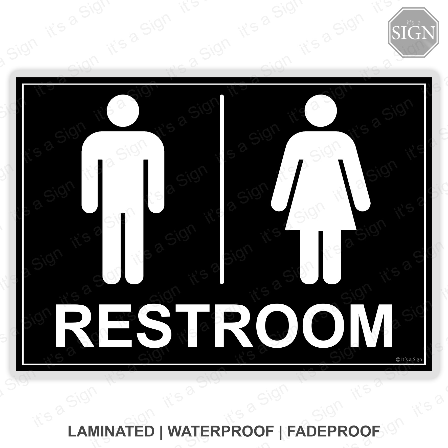 Restroom Toilet - Laminated Signage - A4 / A5 Size | Lazada PH