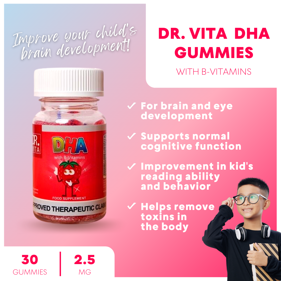 DR. Vita DHA with B-Vitamins for KIDS (30 gummies x2.5grams) | Lazada PH