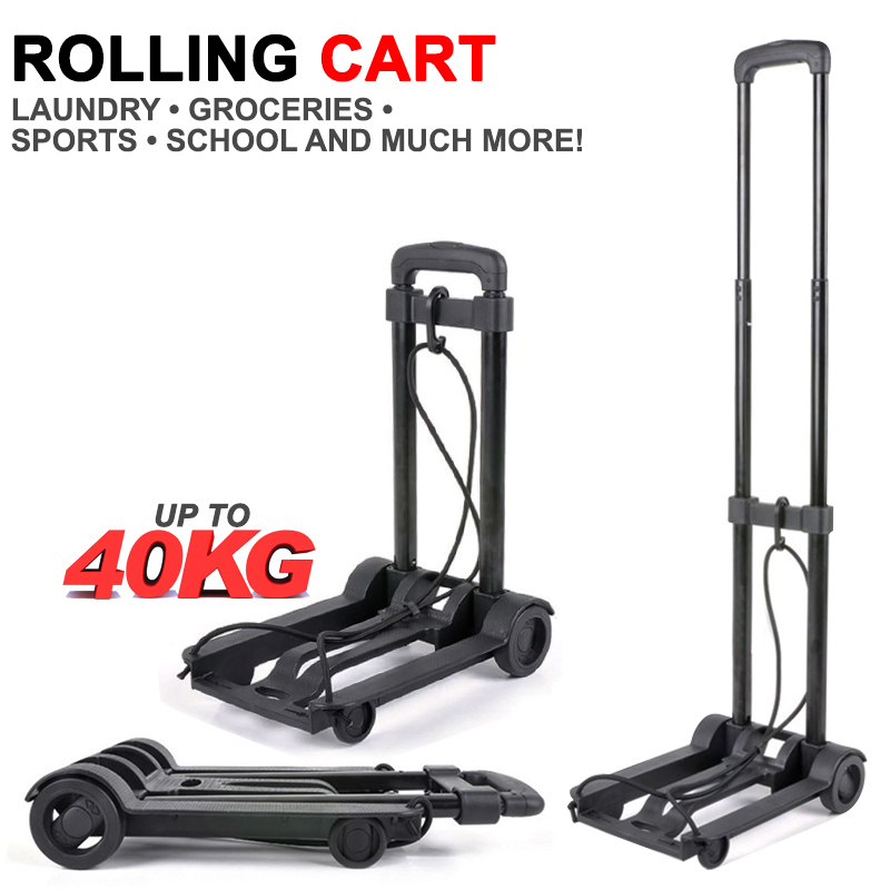Shopping cart folding trolley Luggage cart Aluminum trailer Small ...