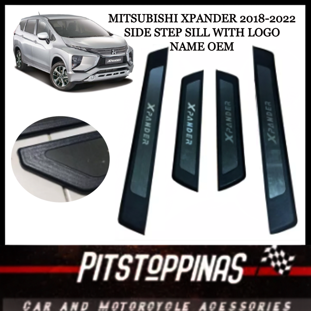 V1 Door Step Sill Mitsubishi Xpander 2018-2022 Side Step Sill with Logo ...