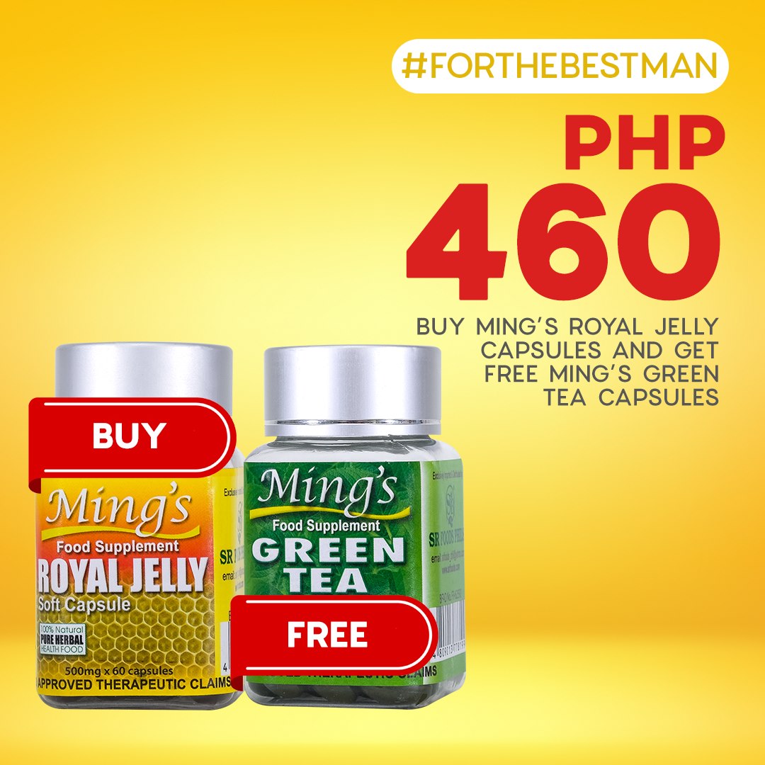 Ming's Royal Jelly Capsule + Ming's Green Tea Capsules | Lazada PH