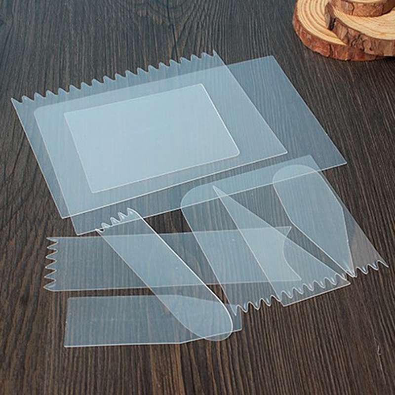 Zozo 【Flash Sale】9 Pcs เค้ก Scraper ครีมไม้พายมีดตัดเค้ก Pastry Mold ...