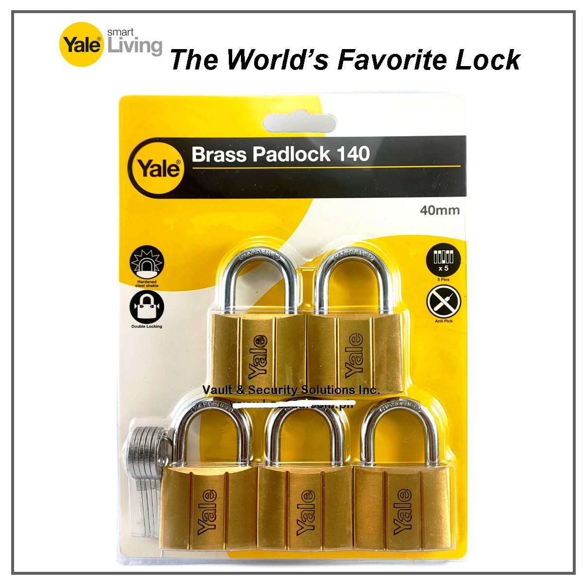 Yale Brass Padlock 40mm Master Key Type 5pcs Padlock 1 Key | Lazada PH