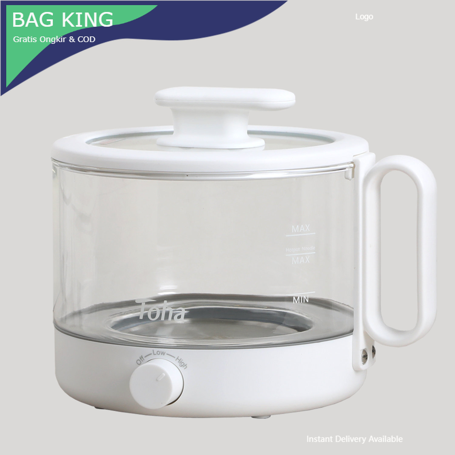 KIN Electric Pot 1.2L Multi-purpose Electric Pot Toha 2 in 1 pot and ...