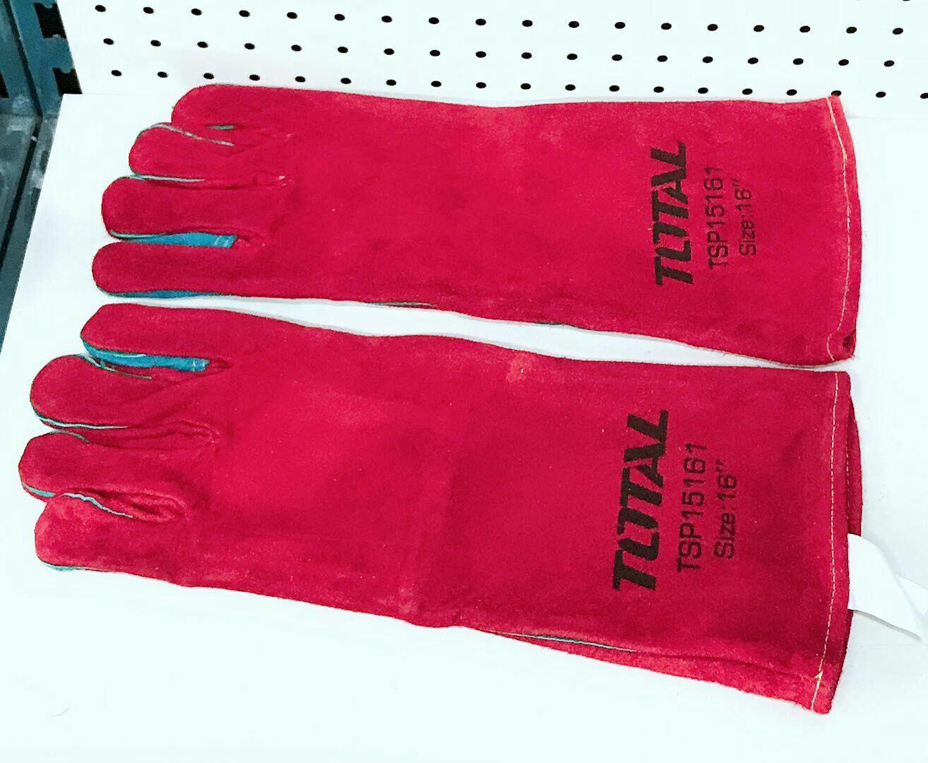 TOTAL welding leather gloves TSP15161 | Lazada PH