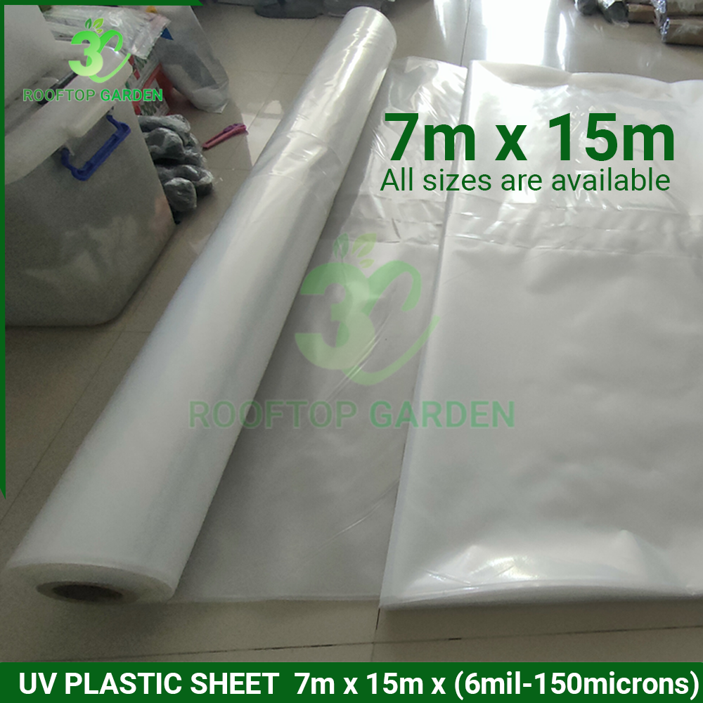 7m width x 6mil-150microns thickness for wide size greenhouse UV ...
