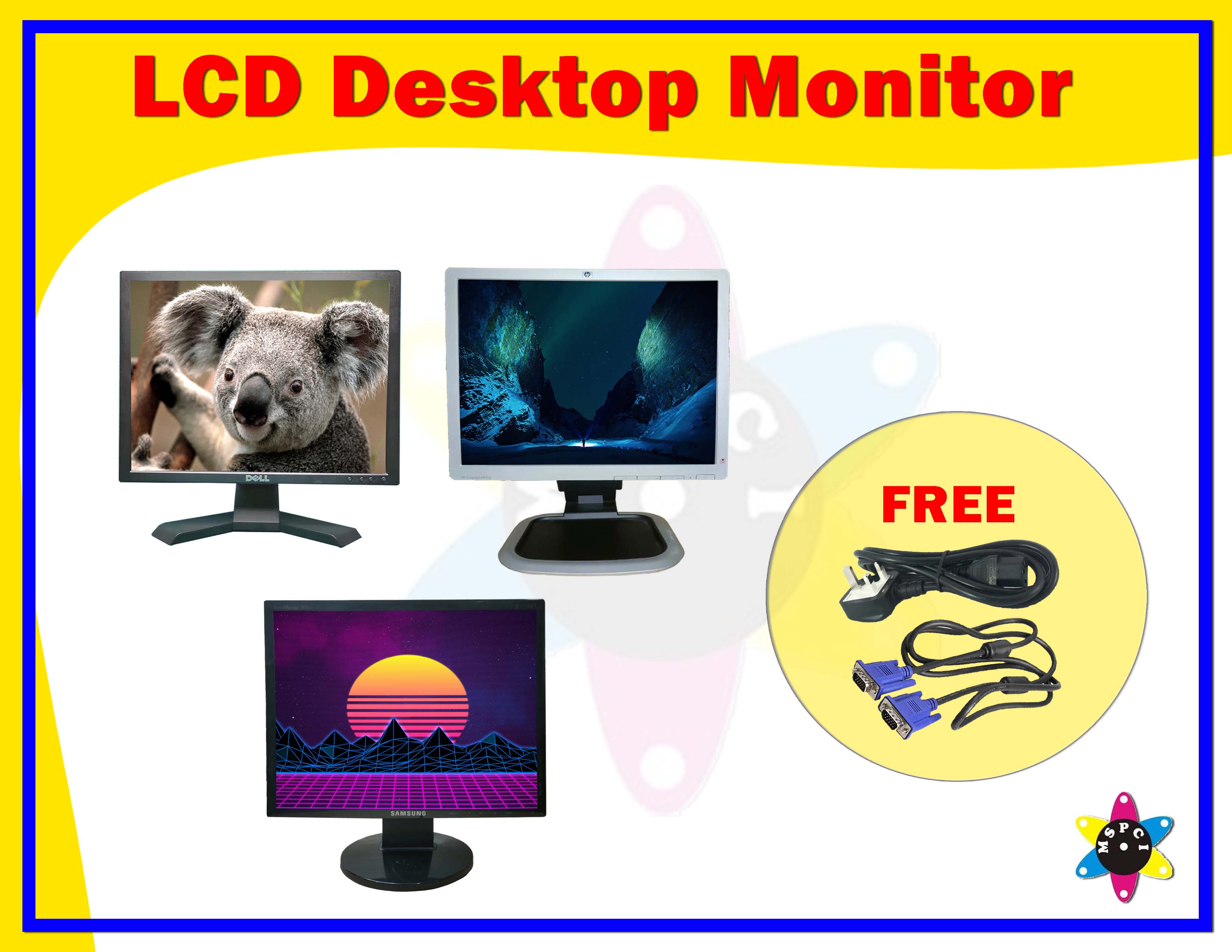 Branded LCD Computer Desktop Monitor Computer Computer PC Monitor (Used ...