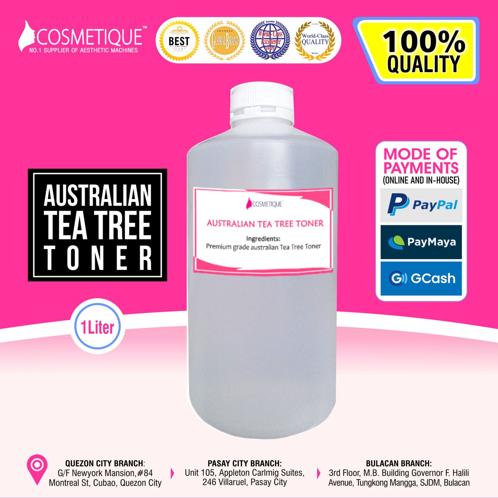 Australian Tea Tree Anti Acne Face Toner 1 LITER | Lazada PH