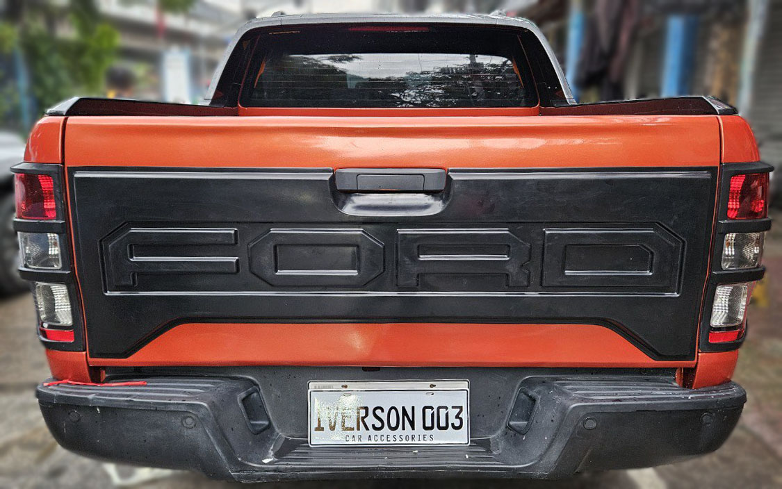 Ford Ranger 2012 to 2021 Black Rear Cladding | Lazada PH