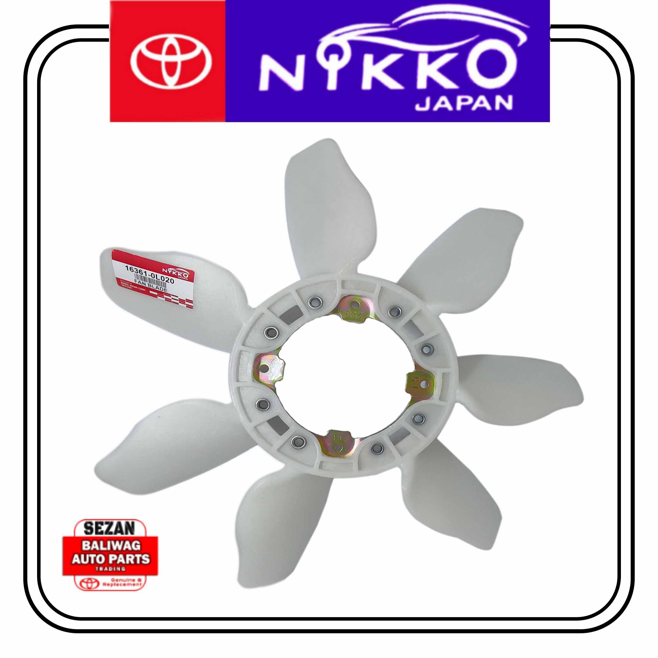 NIKKO JAPAN CLUTCH FAN BLADE TOYOTA FORTUNER INNOVA HILUX HIACE 1KD 2KD ...