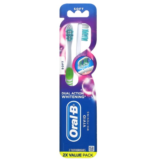 Oral - B Vivid Dual Action Whitening Toothbrushes Soft | Lazada PH