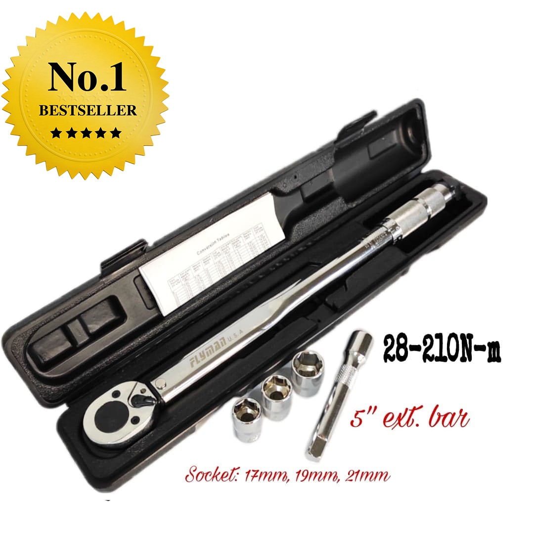 FLYMAN USA 1/2" DR. MICROMETER ADJUSTABLE TORQUE WRENCH | Lazada PH