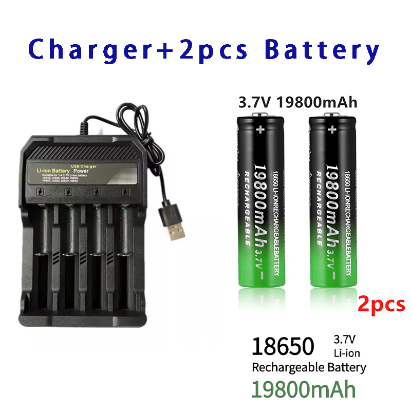 Lithium Rechargeable Battery 18650 19800mAh 3.7V Li-ion High Capacity ...