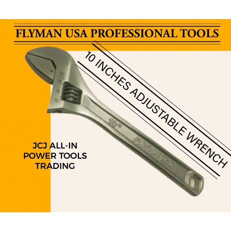 ADJUSTABLE WRENCH ORIGINAL 10 INCHES AND ADJUATABLE 8 INCHES FLYMAN USA ...