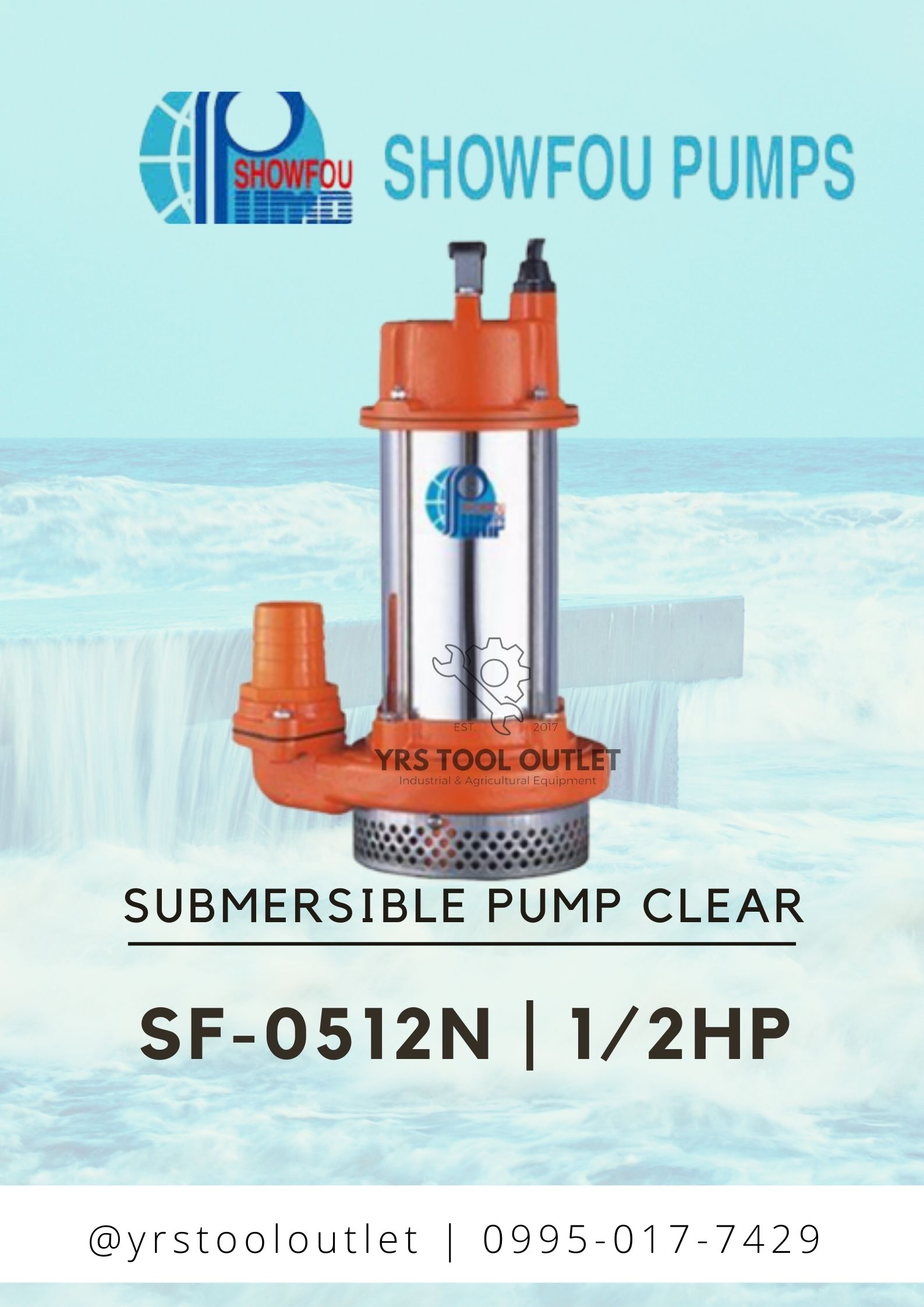 Showfou Submersible Clear Pump 1/2 SF-0512N | Lazada PH