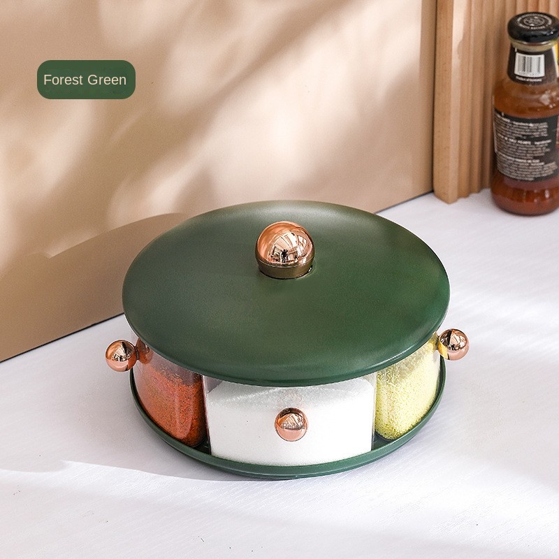 Rotating Seasoning Box, Set, Seasoning Container, Integrated Multi ...