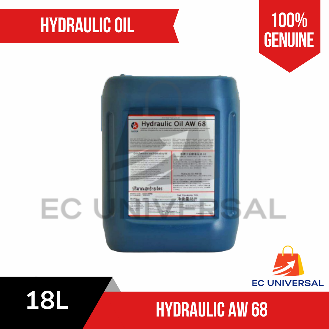 Caltex Hydraulic Oil 68 AW Anti Wear Hydraulic Oil 10 (18L) Liters Pail | EC Universal Official ...