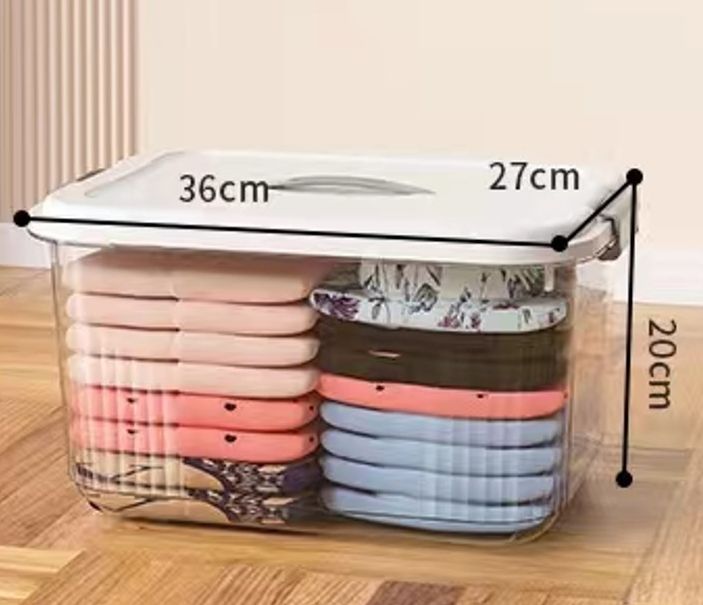 NEW!! Plastic Storage Containers for Organizing Stackable Clear Storage ...