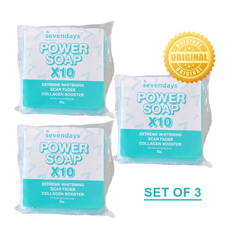 SET OF 3 Her Skin Sevendays Power Soap 10X | Lazada PH