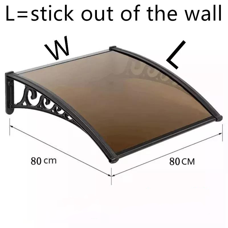 Awning Canopy with Bracket for Door and Window Anti-UV Mute Canopy ...