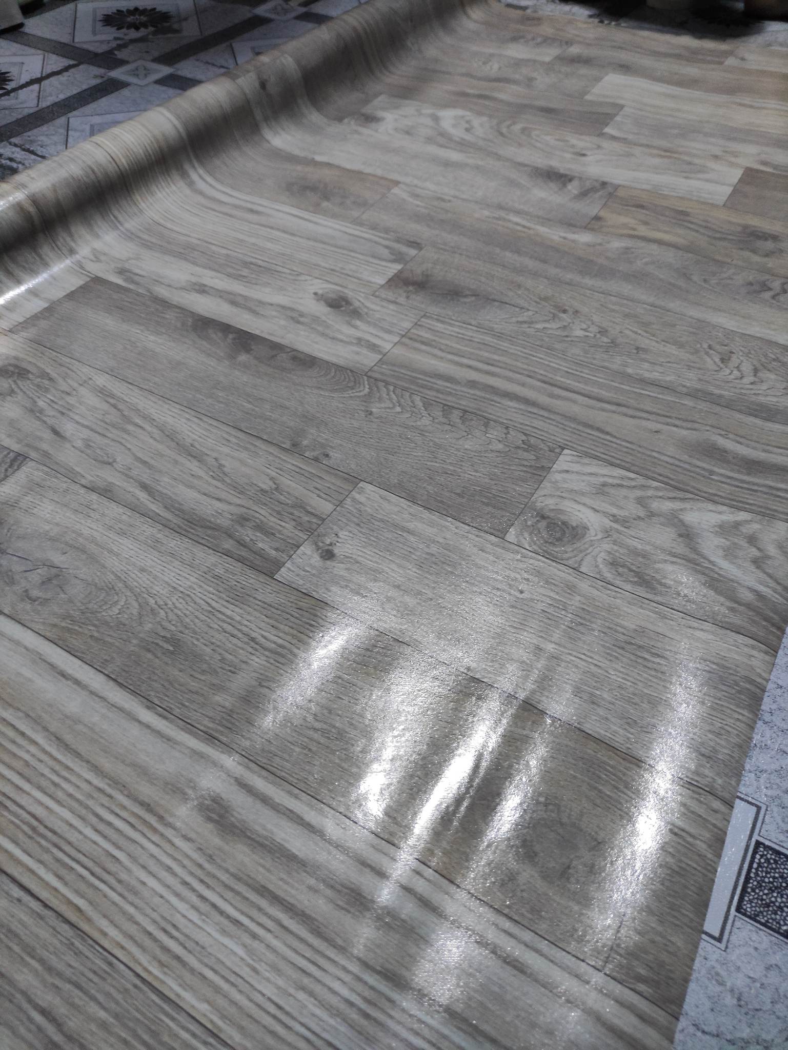 Ash Gray (1 yard) Rubberized Linoleum Renolium Floormat | Lazada PH